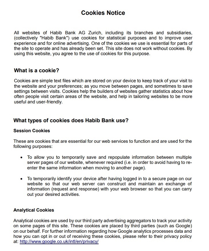 Habib Modaraba | Cookies Notice